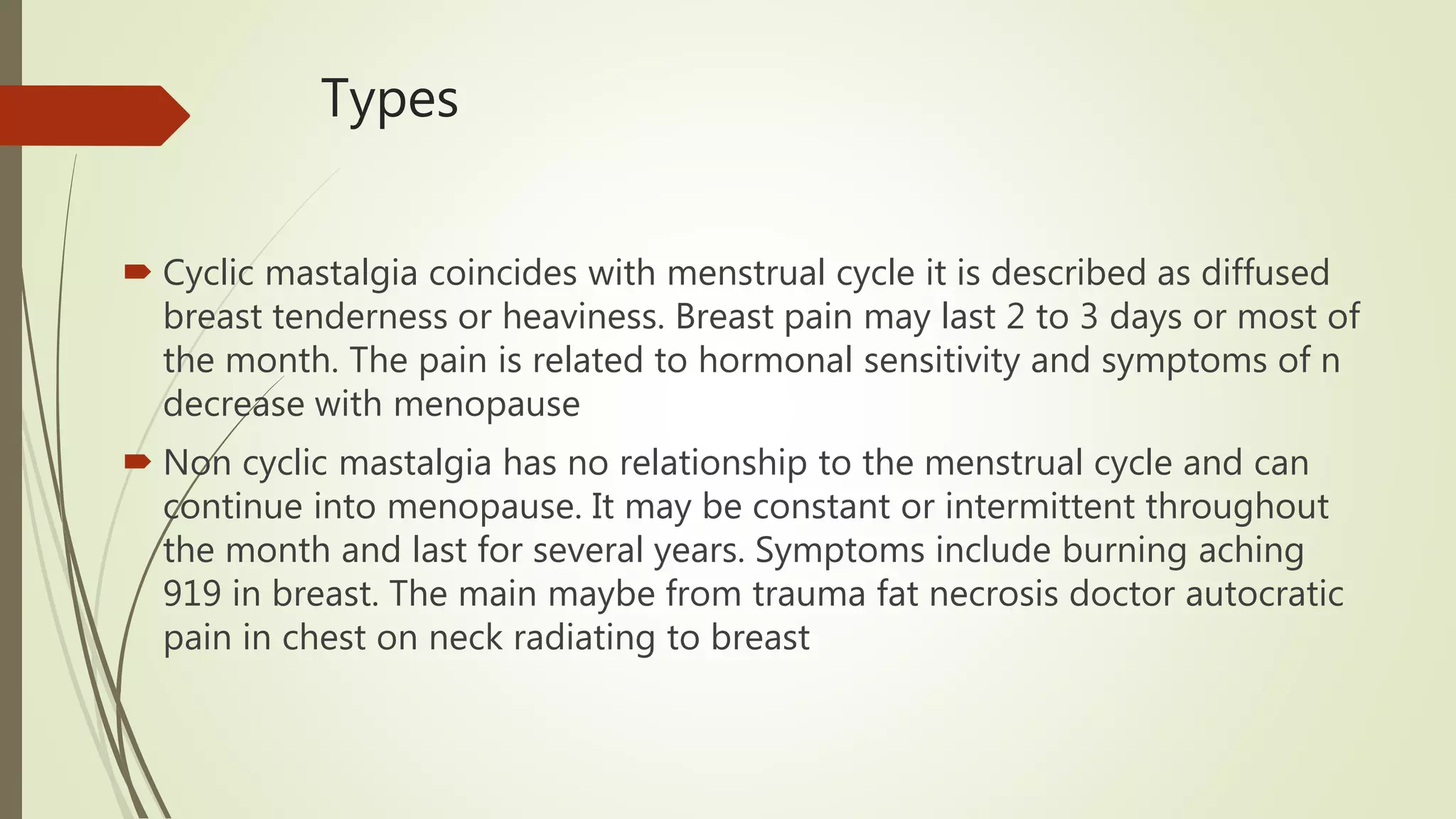 breast disorders | PPTX