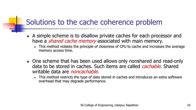 Unit 6 cache coherence | PPT