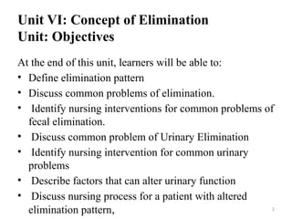unit 6 concept of elimination.pptxffffff | PPTX