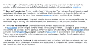 unit 6 controling, Controlling, a key managerial function, involves setting standards, measuring ...