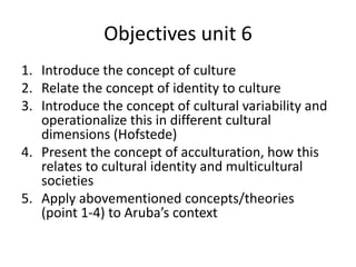 Unit 6 culture and identity | PPTX