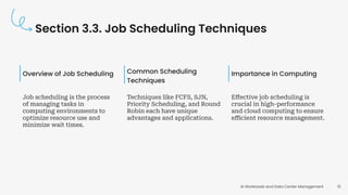 Artificial Intelligence Workloads and Data Center Management | PDF