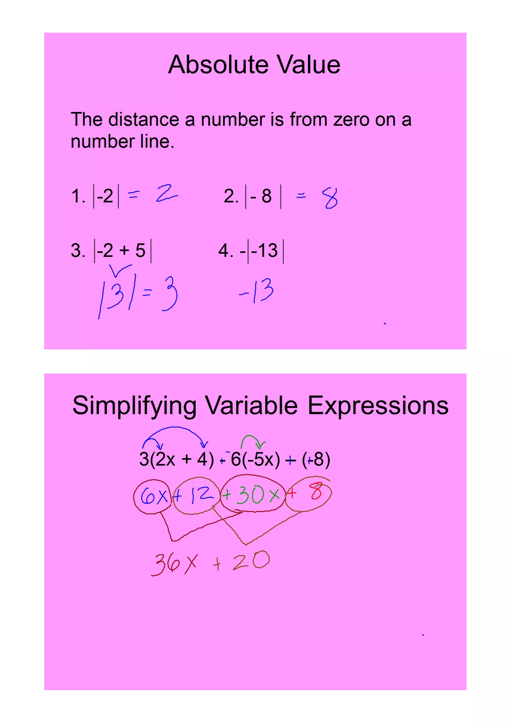 1/24 - Algebra Review | PDF