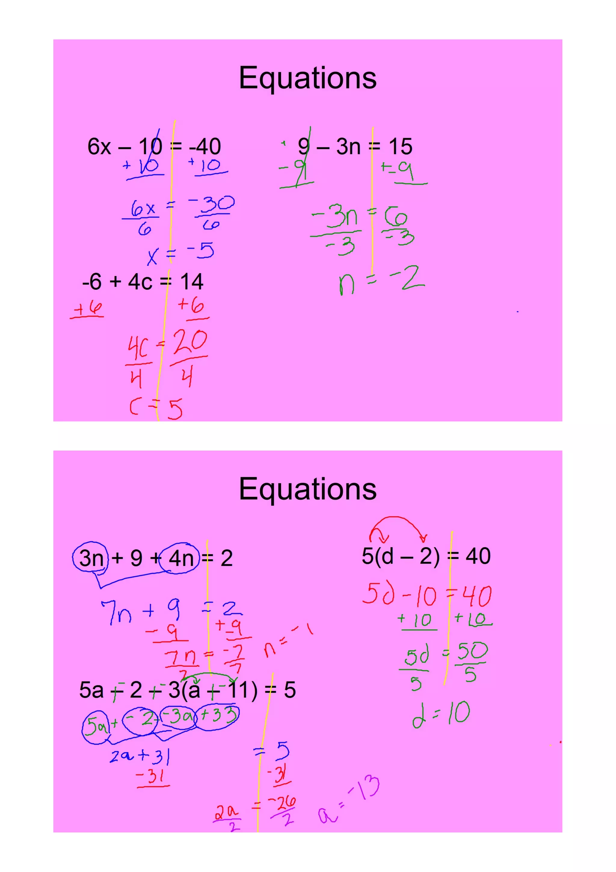1/24 - Algebra Review | PDF