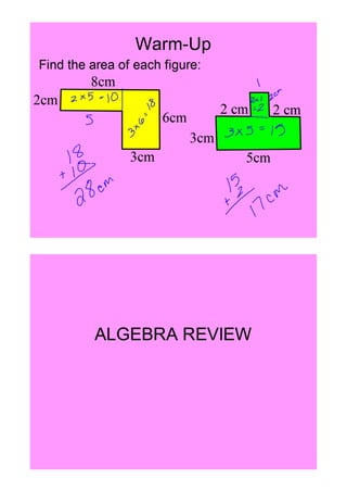 1/24 - Algebra Review | PDF