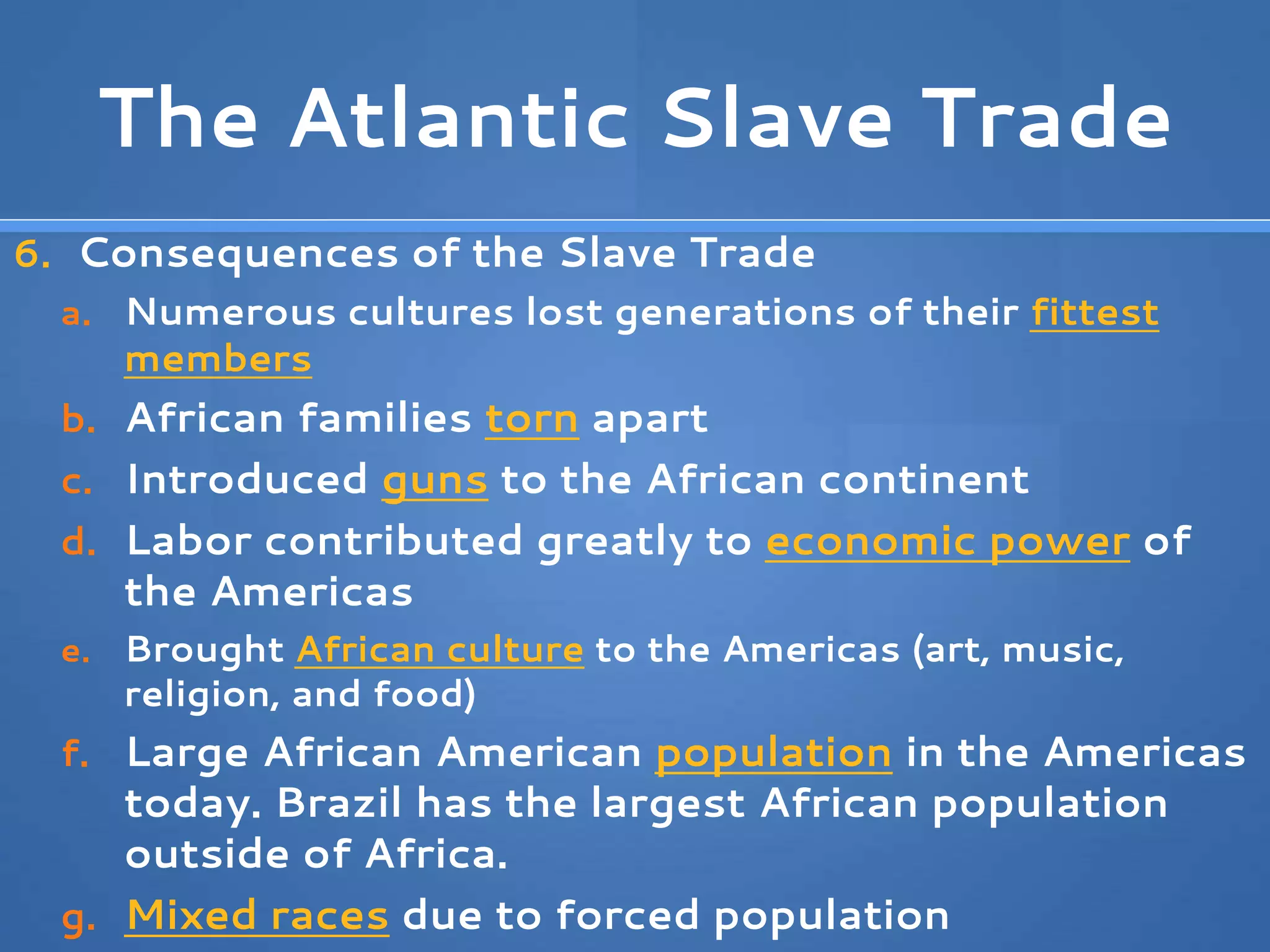 Atlantic Slave Trade | PPTX