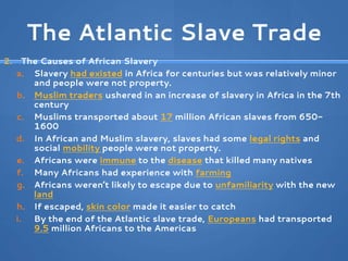 Atlantic Slave Trade | PPTX