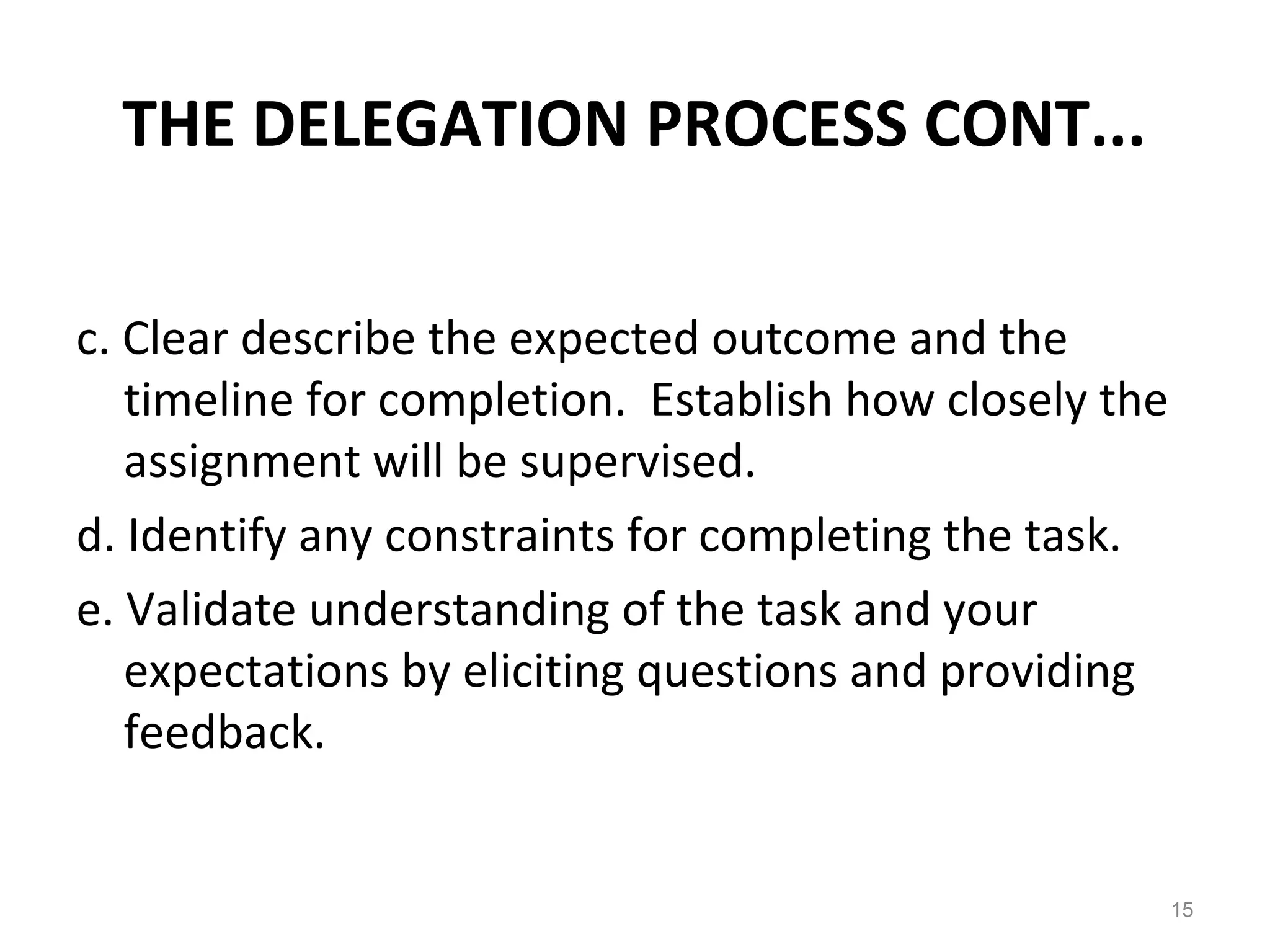 Delegation | PPT