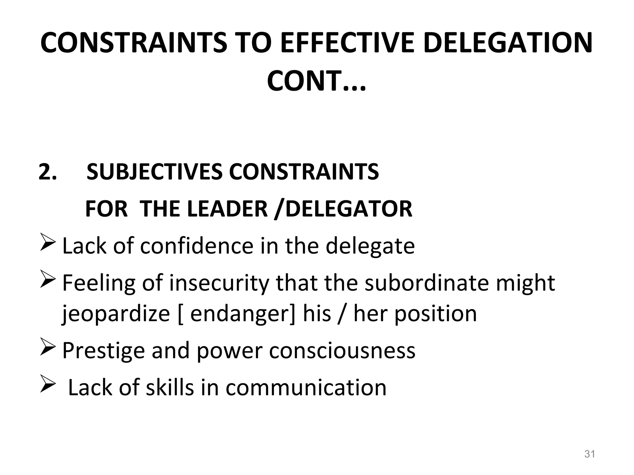 Delegation | PPT