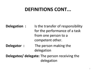 Delegation | PPT