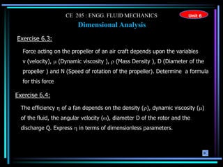 Unit 6 Dimensional Analysis.pdf Unit 5 Open Channel flow | PDF