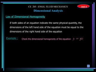 Unit 6 Dimensional Analysis.pdf Unit 5 Open Channel flow | PDF