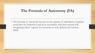 the three categorical imperatives on prostitution | PPTX