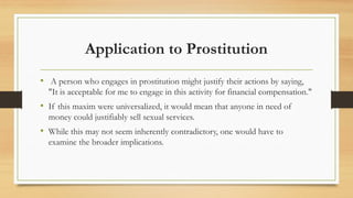 the three categorical imperatives on prostitution | PPTX
