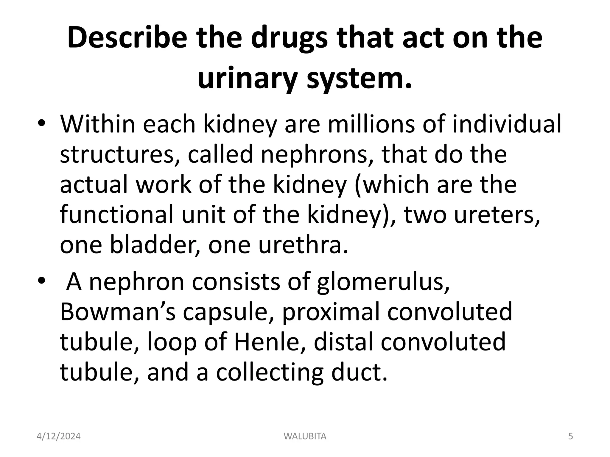 UNIT 6 DRUGS ACTING ON THE URINARY SYSTEM.pptx