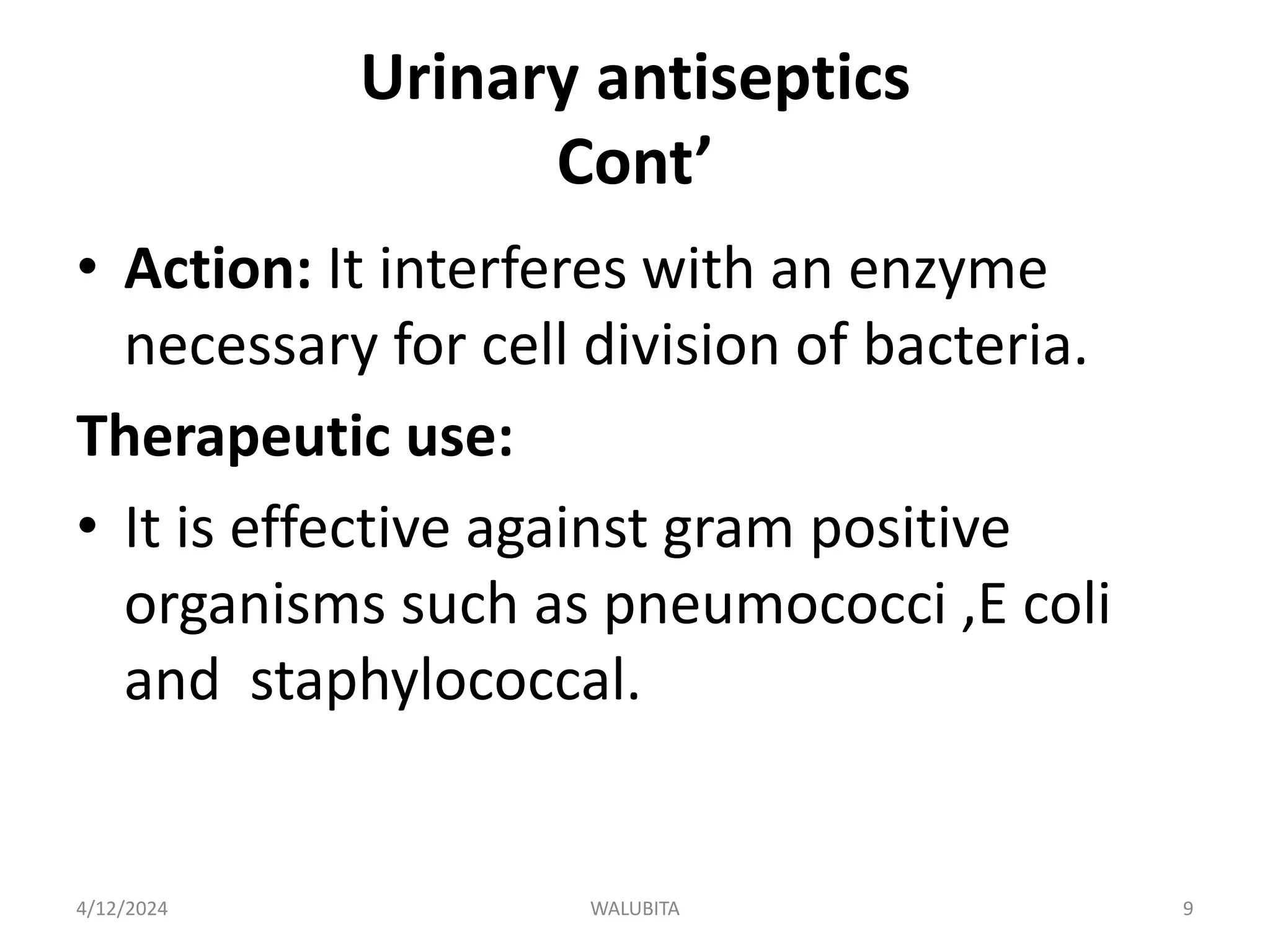 UNIT 6 DRUGS ACTING ON THE URINARY SYSTEM.pptx