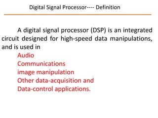 DSP Processor | PPT
