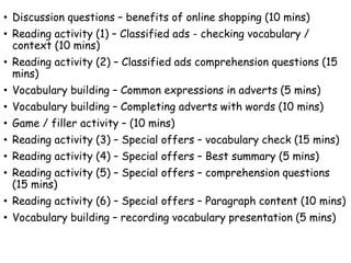 Unit 6 English for life Reading (Level 1) - Online shopping.pptx