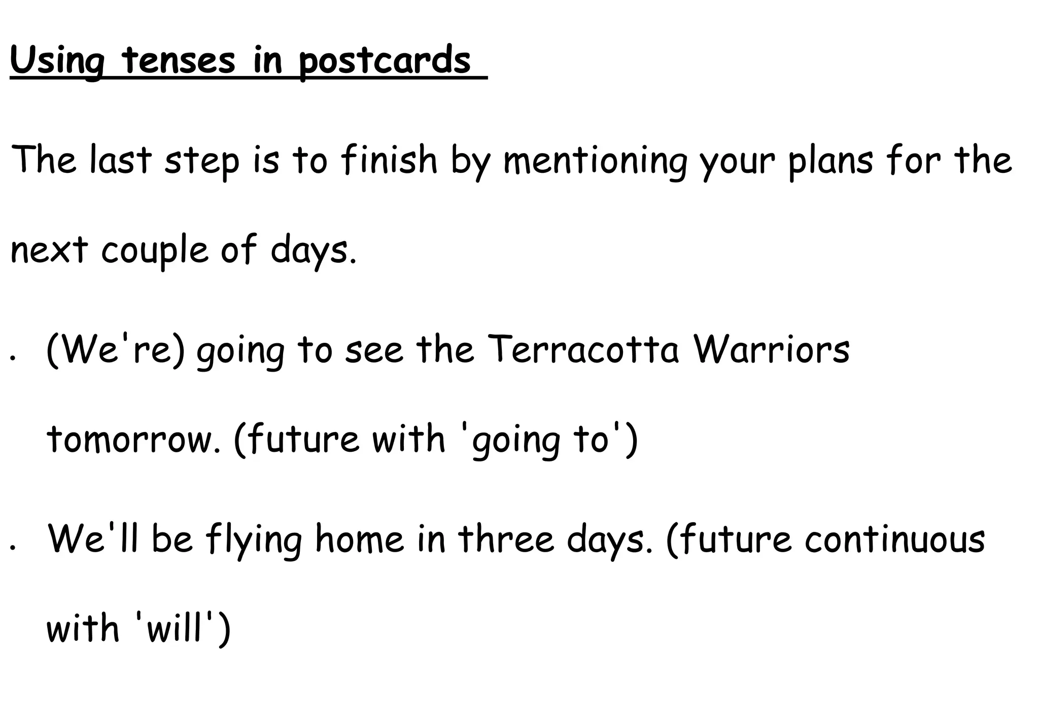 Unit 6 English for life Writing (Entry 3) - Postcards.pptx