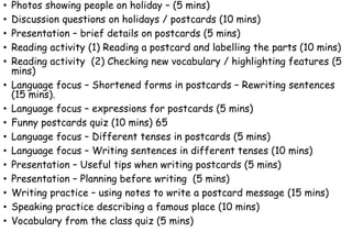 Unit 6 English for life Writing (Entry 3) - Postcards.pptx