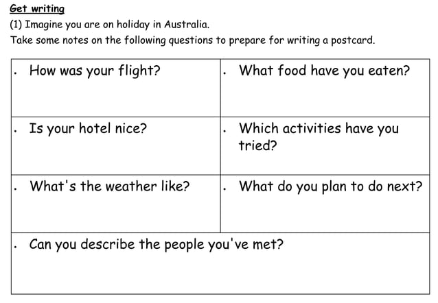 Unit 6 English for life Writing (Entry 3) - Postcards.pptx