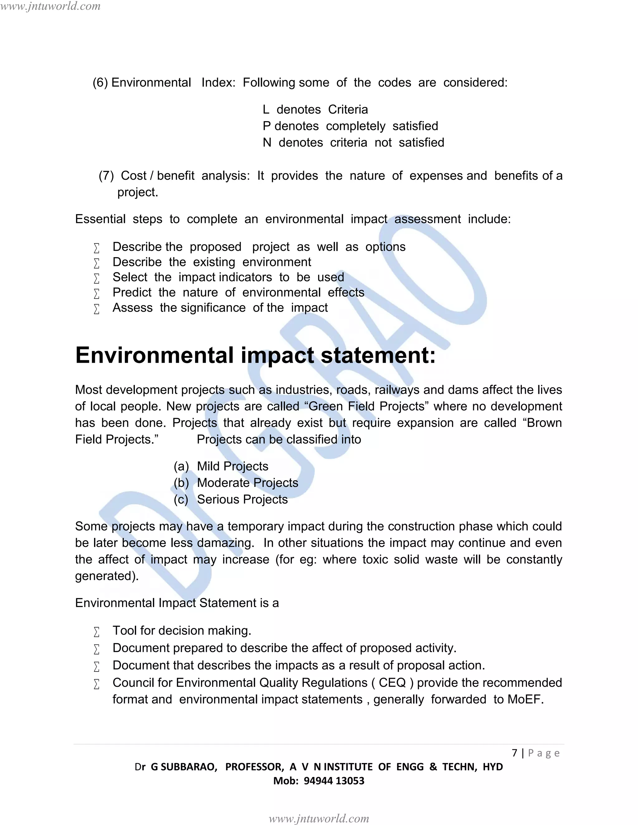 Unit 6 environmental_impact_assessment | PDF