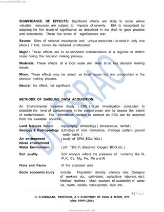 Unit 6 environmental_impact_assessment | PDF