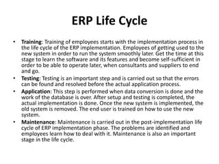 Unit 6 erp life cycle | PDF