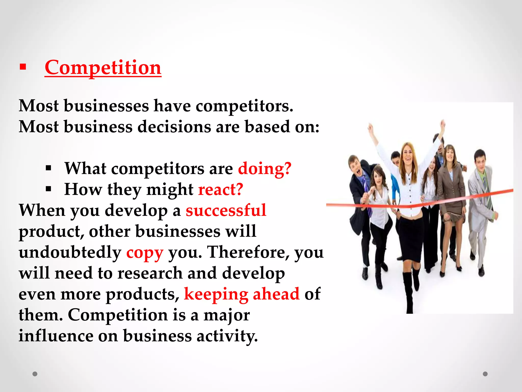 Unit 6 external influences on business activity ppt | PPTX
