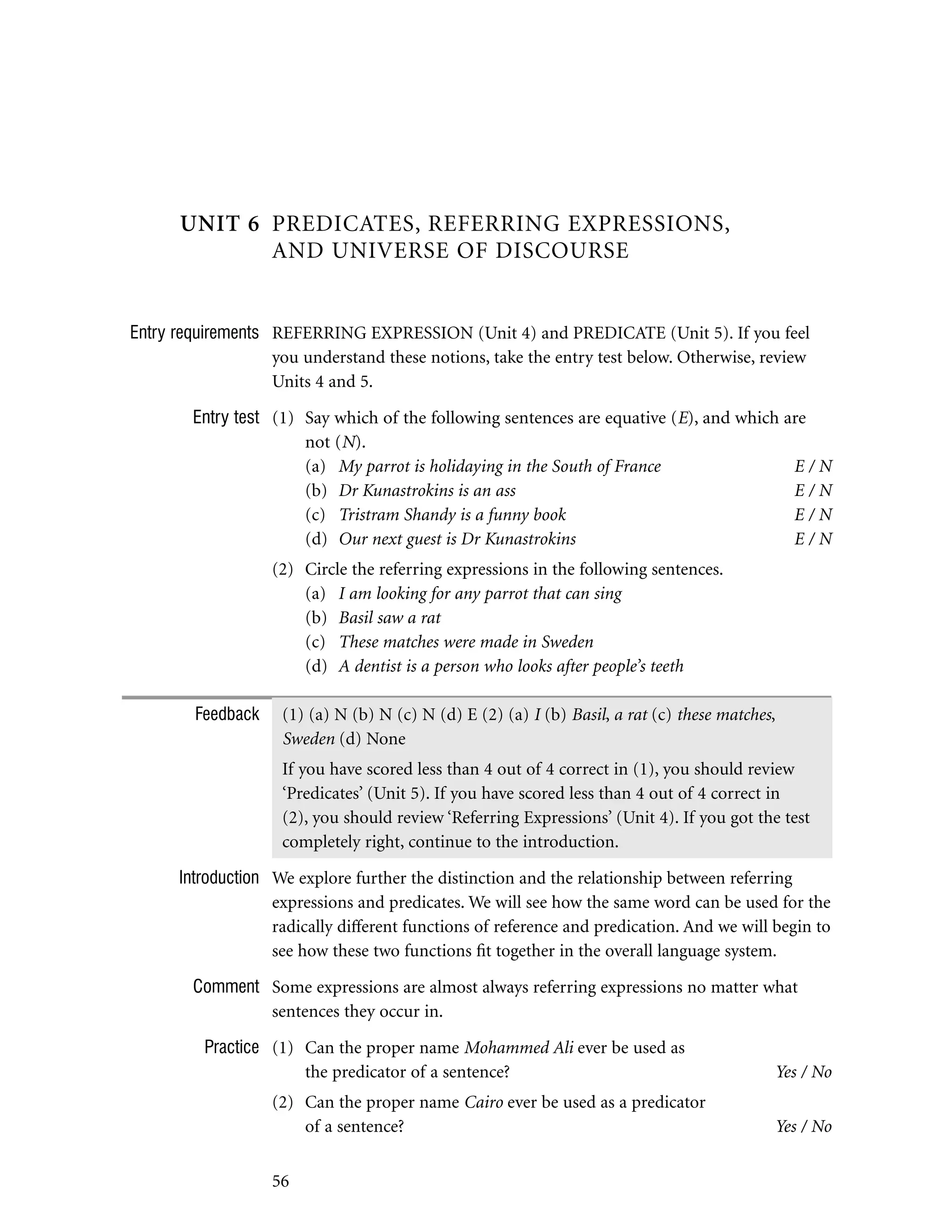 Unit 6 generic sentences | PDF