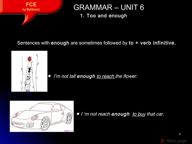 Unit 6 Grammar Contents | PPT