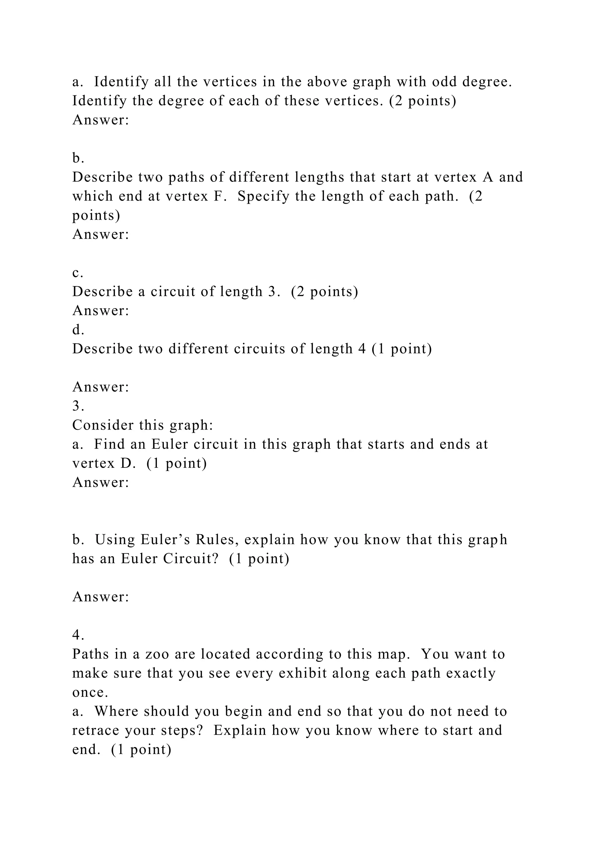 Unit 6 Graph Theory - AssignmentTotal points for Assignment 35 .docx