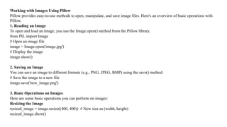 Unit 6 Image processing Libraries.[pptx] | PPT