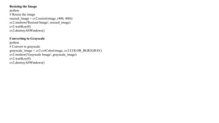 Unit 6 Image processing Libraries.[pptx] | PPT