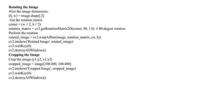 Unit 6 Image processing Libraries.[pptx] | PPT