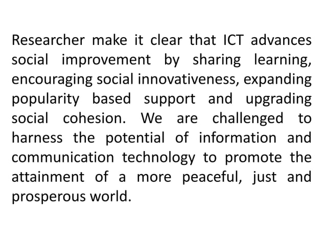 Trends, Network and Critical Thinking Unit 6 information communication ...