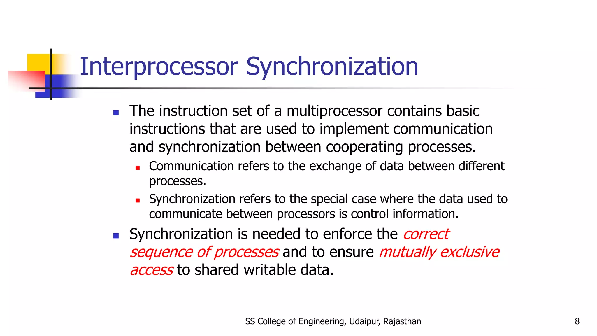 Unit 6 Inter Processor Communication And Synchronization Pptx Operating Systems Computer