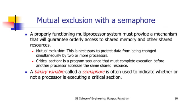 Unit 6 Inter Processor Communication And Synchronization Pptx Operating Systems Computer