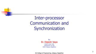 Unit 6 inter processor communication and synchronization | PPTX