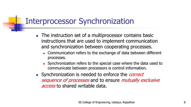 Unit 6 Inter Processor Communication And Synchronization Pptx