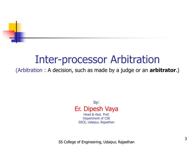 Unit 6 interprocessor arbitration | PPT | Operating Systems | Computer Software and Applications