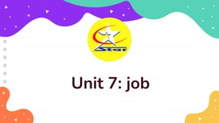 words about jobs for kids from 6 to 7 years old | PPT