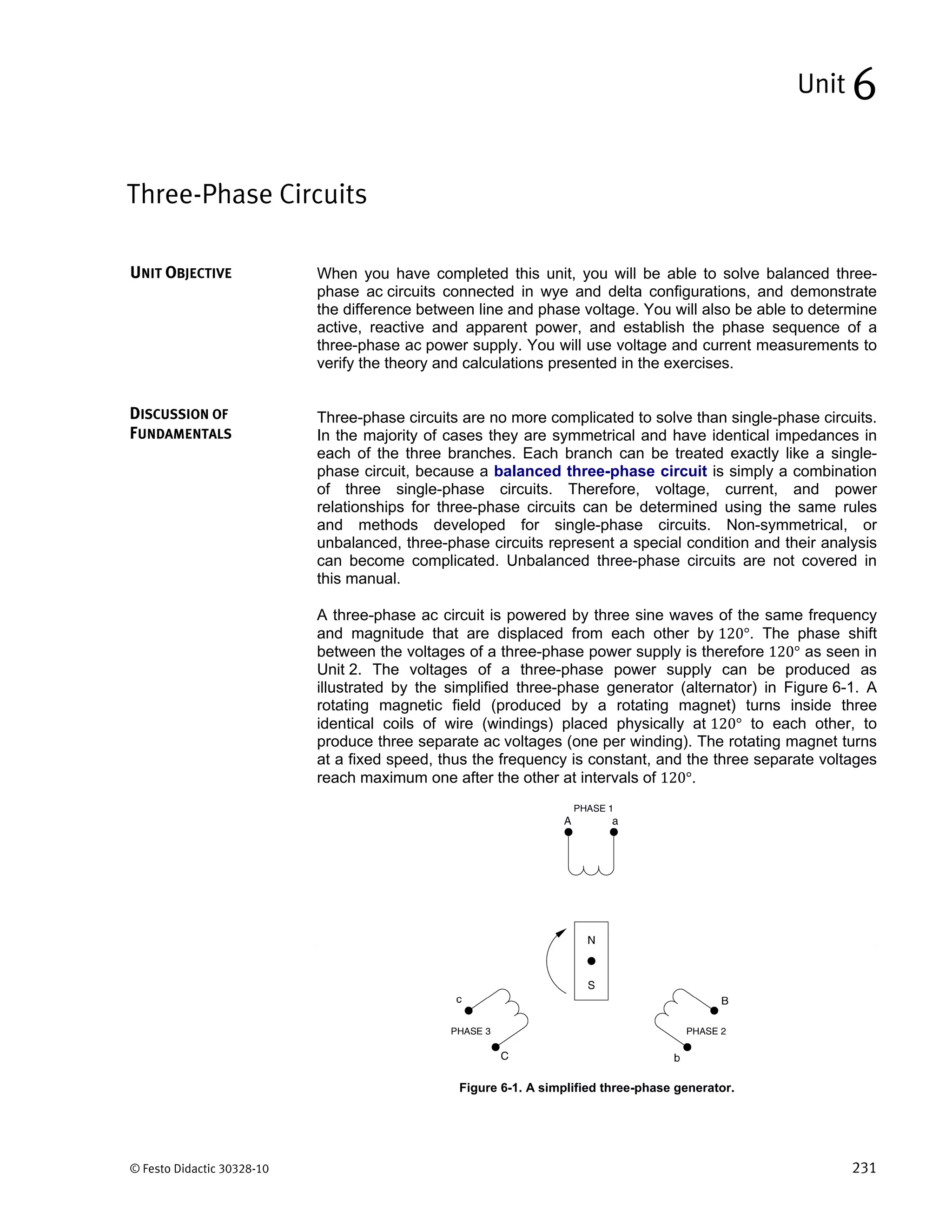 Power Circuits and Transforers-Unit 6 Labvolt Student Manual | PDF