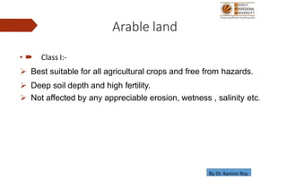 Unit 6 land capability classification sol220 8 april | PPTX
