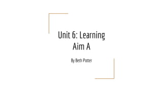 Unit 6: Learning Aim A (Resub) | PPTX | Computer Animation | Computer Software and Applications