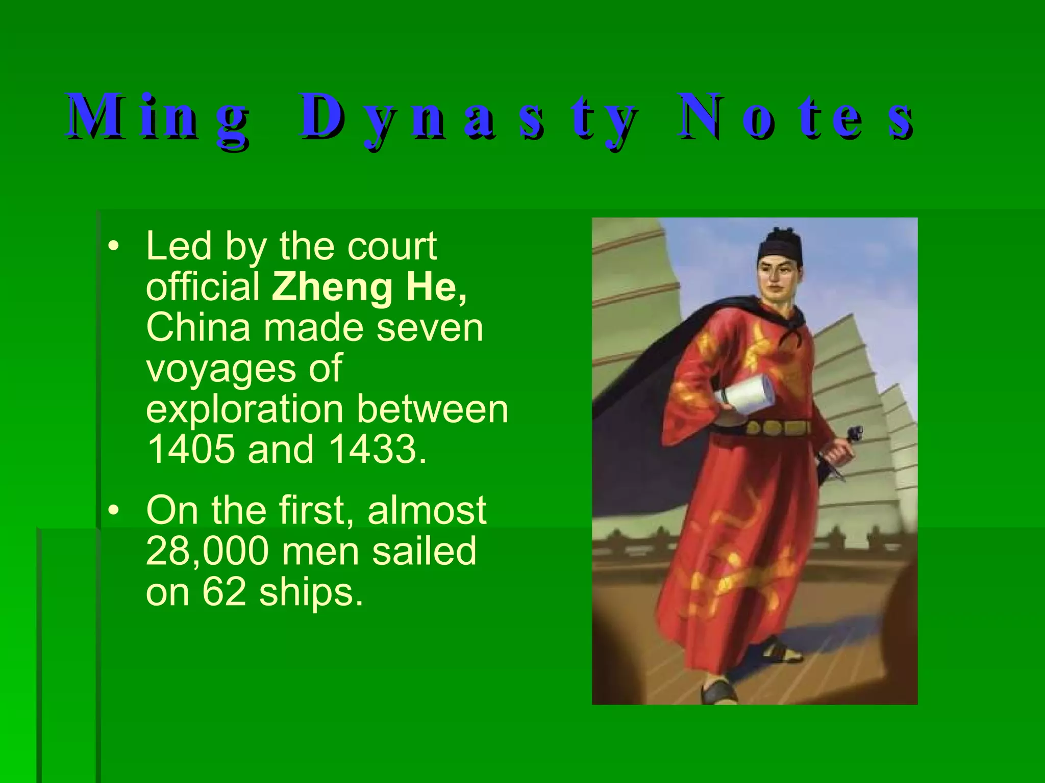 Unit 6 lesson 2 ming dynasty power point | PPT
