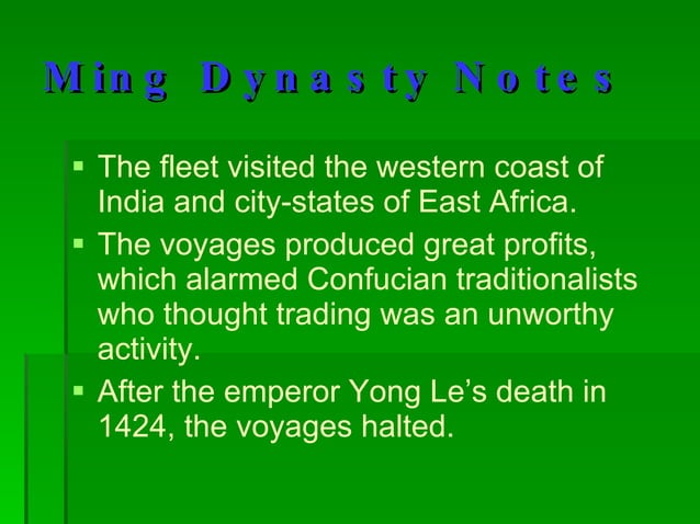Unit 6 lesson 2 ming dynasty power point | PPT