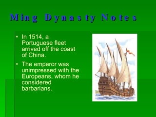 Unit 6 lesson 2 ming dynasty power point | PPT