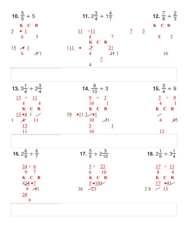 Unit 6 lesson 3 dividing mixed numbers | DOCX | Homework and Study ...