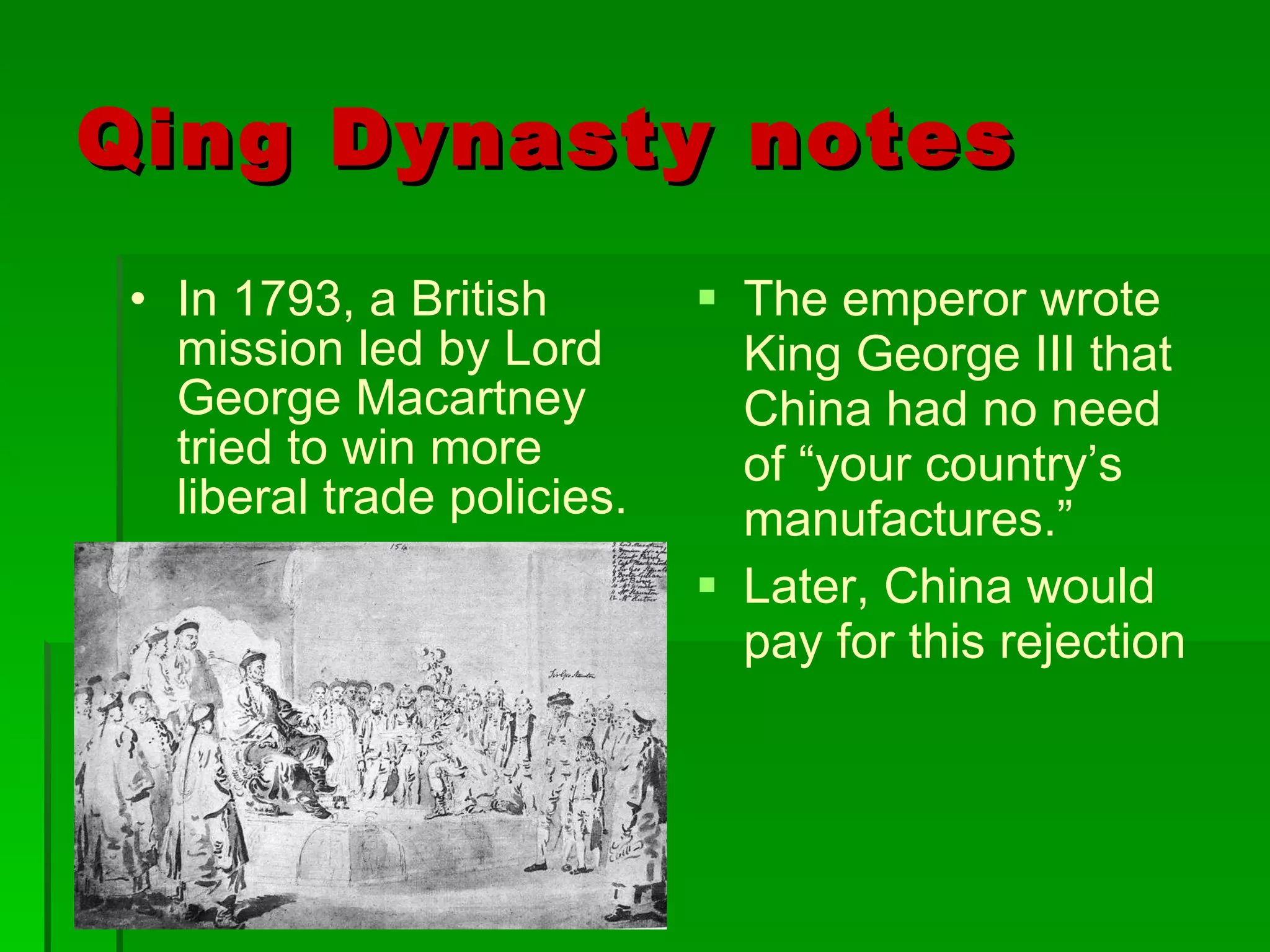 Unit 6 lesson 3 manchu dynasty power point | PPT